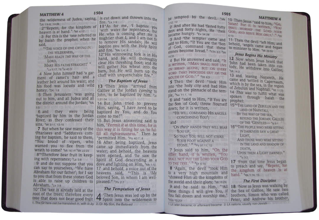 NASB Giant-Print Reference Bible, 1995 text